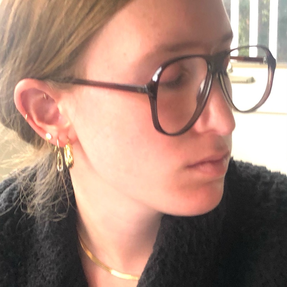 Vintage Esquire Pilot Shape Eyeglass Frames - Gem